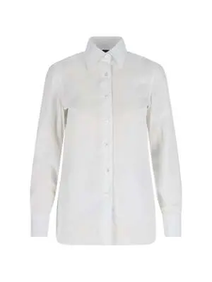 FINAMORE 1925 100% Cotton Button-down Shirt - White
