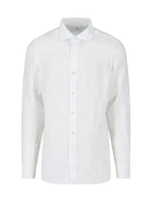 FINAMORE 1925 Linen Button-up Shirt - White