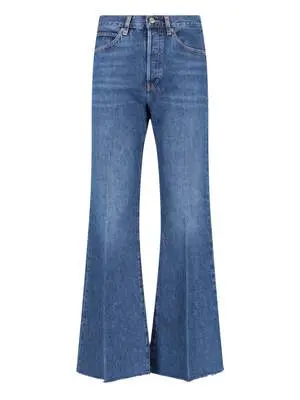 FRAME High Rise Flare Jeans - Blue