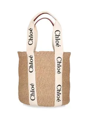 Chloé Calf Leather Paper-lined Shoulder Bag - White
