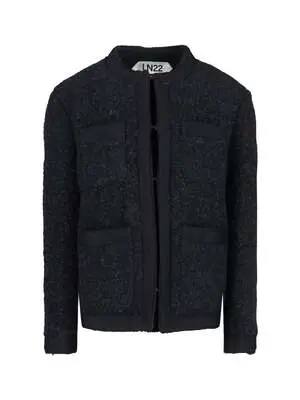LN22 Wool-alpaca Blend Knit Jacket For