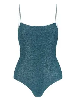Oseree Inspired Lurex Peacock Mini Dress For