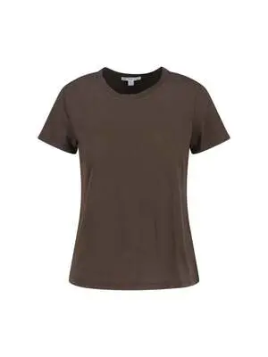 JAMES PERSE 100% Cotton Essential T-shirt - Brown