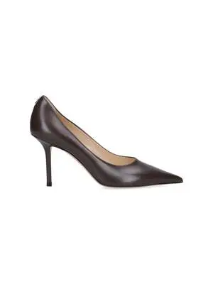 JIMMY CHOO Leather Stiletto Pumps - Brown