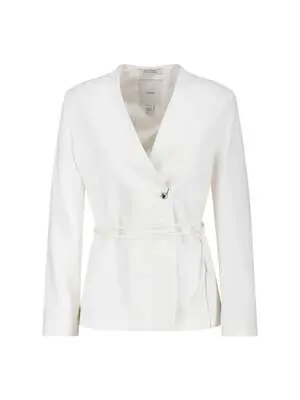 Calvin Klein Chiari E Naturali Viscose-blend Jacket - White