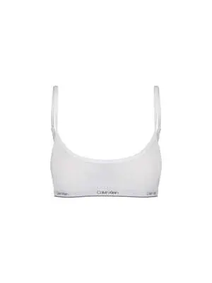 Calvin Klein Logo-trim Bralette - White