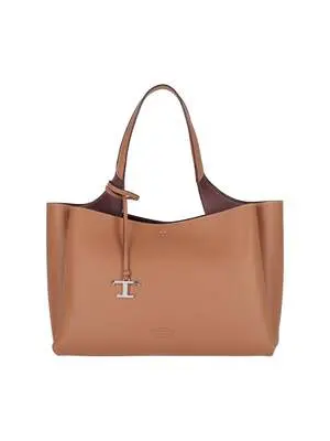 TOD`S Tod's Calfskin Leather Shoulder Bag - Brown