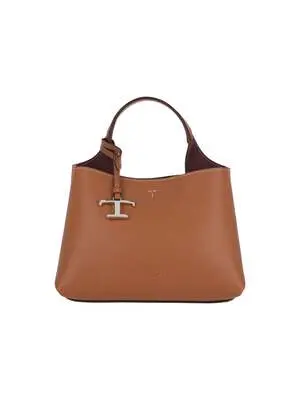 TOD`S Tod's Calfskin Leather Shoulder Bag - Brown