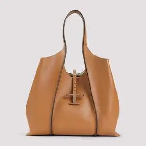 TOD`S Tod's Timeless Medium Leather Shopping Bag - Brown