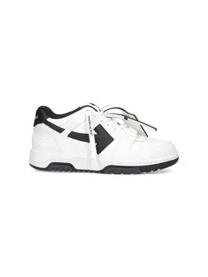 Off-White Shoelaces" Glow-in-the-dark Suede Sneakers - White
