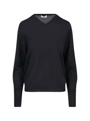 MA'RY'YA V-neck Fine Knit Sweater
