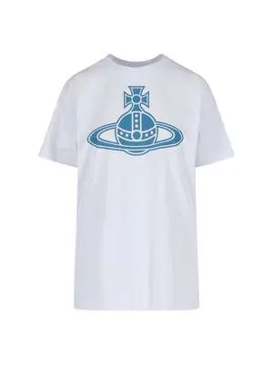 VIVIENNE WESTWOOD Lightweight 100% Cotton T-shirt For - White