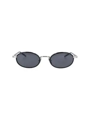 Chimi Oval Frame Sunglasses - Black
