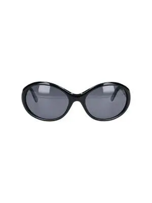 Chimi Oval Frame Sunglasses - Black