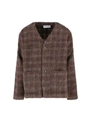 Our Legacy Fuzzy Wool Button Cardigan Jacket - Brown
