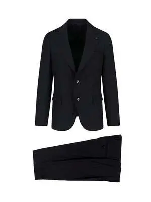 LARDINI 100% Virgin Wool Blazer For - Black