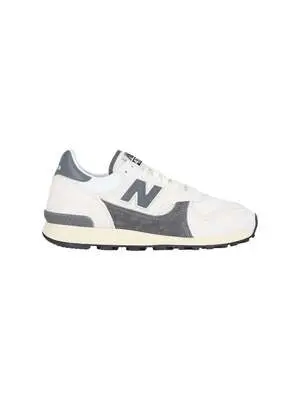 NEW BALANCE Suede Low Top Sneakers - White