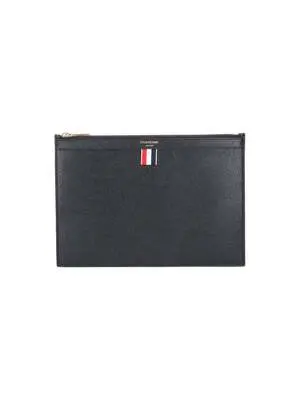 Thom Browne Calf Full Grain Leather Mini Bag - Black