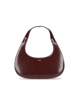 Coperni Leather Mini Bag With Sculpted Hardware Detail - Brown