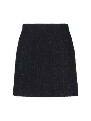 Tagliatore Wool-blend Mini Skirt With Cotton & Polyamide Construction
