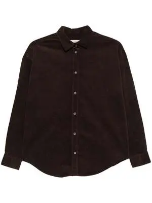 MC2 SAINT BARTH Striped Button-up Shirt - Brown