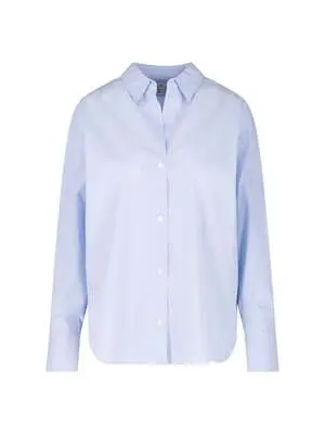 MC2 SAINT BARTH Striped Button-up Shirt - Light Blue