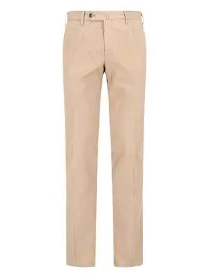 PT TORINO Lyocell-cotton Stretch Trousers - Brown