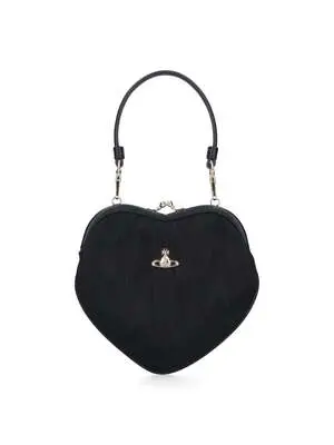 VIVIENNE WESTWOOD Heart-shaped Viscose Mini Bag - Black