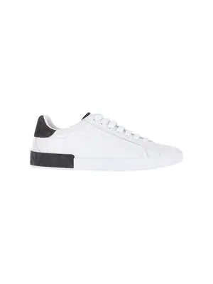 Dolce & Gabbana Leather Low-top Sneakers - White