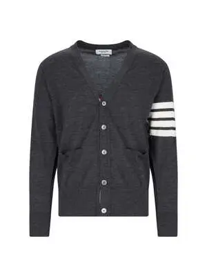 Thom Browne 100% Virgin Wool Crewneck Sweater - Grey