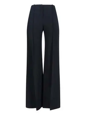 Ermanno Scervino Sleek Wide Leg Viscose-blend Trousers