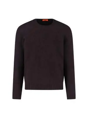 DRUMOHR DRUMOHR 100% Lambswool Crewneck Sweater Brown