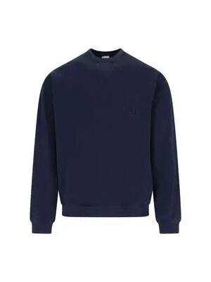 FRAME Cotton-poly Crewneck Sweatshirt - Blue
