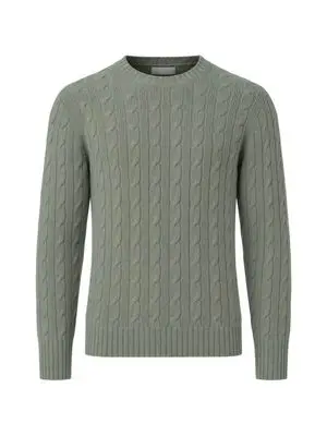 DRUMOHR 100% Cashmere Turtleneck Sweater - Green