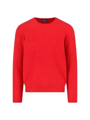 DRUMOHR 100% Cashmere Turtleneck Sweater - Red