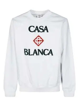 Casablanca Classic Organic Cotton Sweatshirt - Bianco