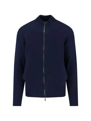 DRUMOHR 100% Lambswool Crewneck Sweater - Blue