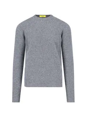 DRUMOHR 100% Lambswool Crewneck Sweater - Grey