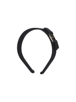 FERRAGAMO Padded Bow Headband - Black