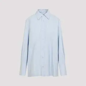 Carven Long Shirt In Light Cotton Poplin