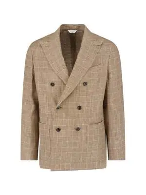 Boglioli Double-breasted Linen Blazer