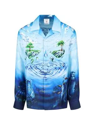 Casablanca Silk Camp-collar Shirt - Multicolour