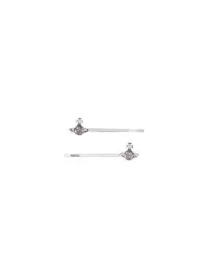 VIVIENNE WESTWOOD Orb Hair Pins Set - Silver