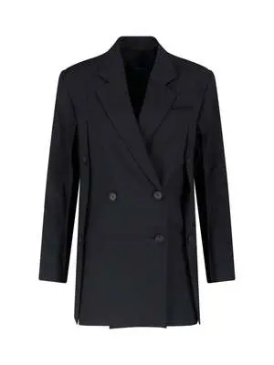 EUDON CHOI 100% Virgin Wool Tailored Jacket - Black