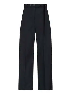 EUDON CHOI High-waisted Wide-leg Trousers