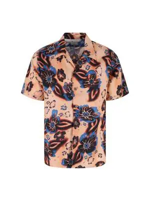 Paul Smith 100% Lyocell Button-down Shirt For - Orange