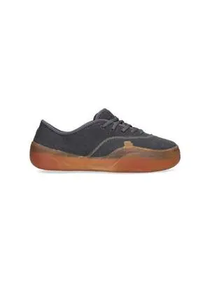 ERL 100% Cotton Lace-up Low-top Sneakers - Grey