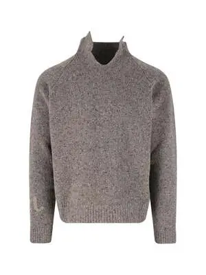 ERL Wool Blend Crewneck Sweater - Grey