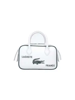 Lacoste 100% Leather Crossbody Bag - White