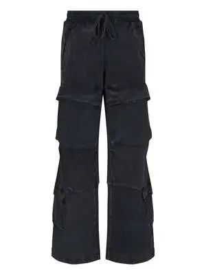 ENTIRE STUDIOS Washed Organic Cotton Trousers - Black
